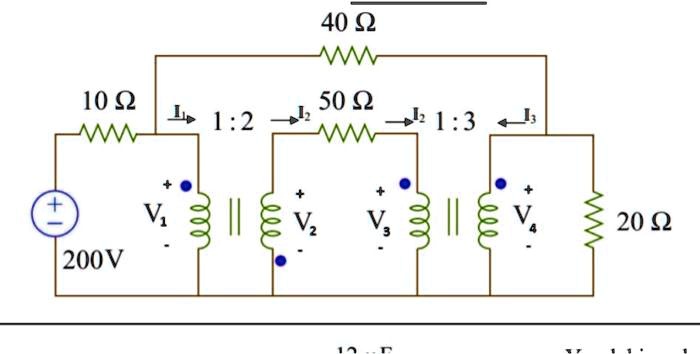 SOLVED: In the circuit given on the side, find the voltage values of V1, V2, V3, and V4. 3 Op 3 ...