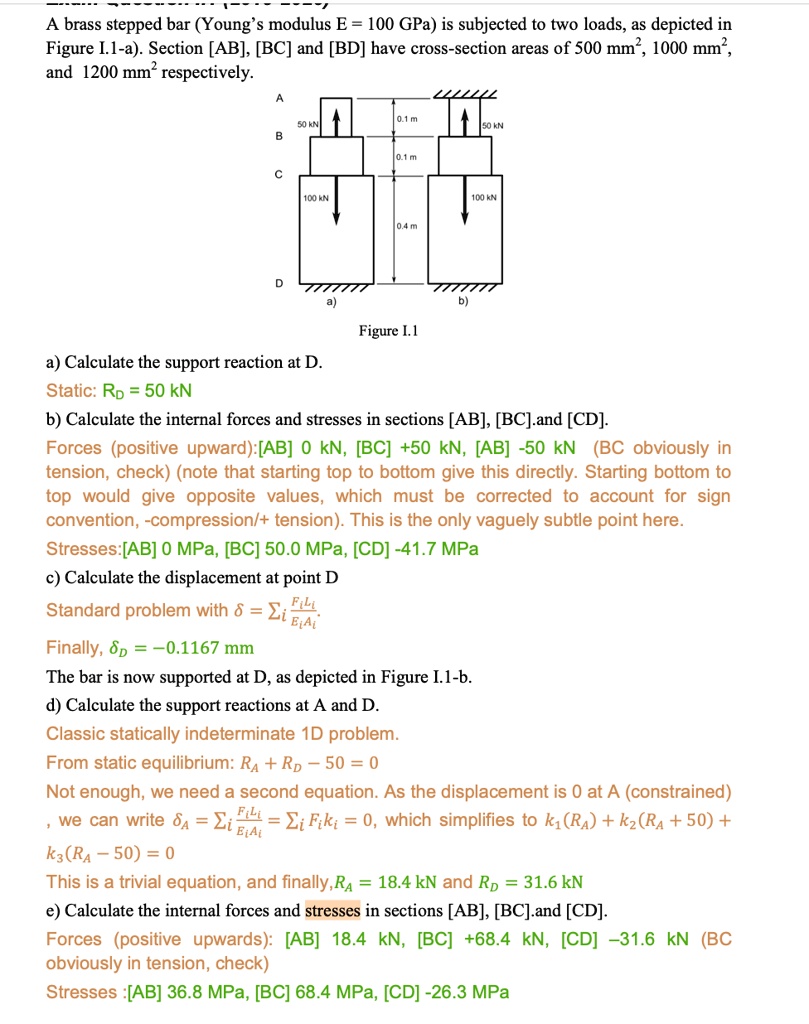 how did they calculate ra 184 and rd 316 with all steps please a brass ...