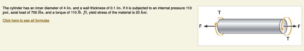 SOLVED: 1. Determine the maximum normal stress in psi 2. Determine the ...