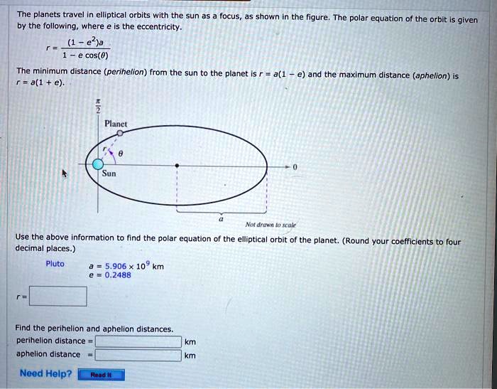 the planets travel in elliptical orbits with the sun a5 focus by the ...