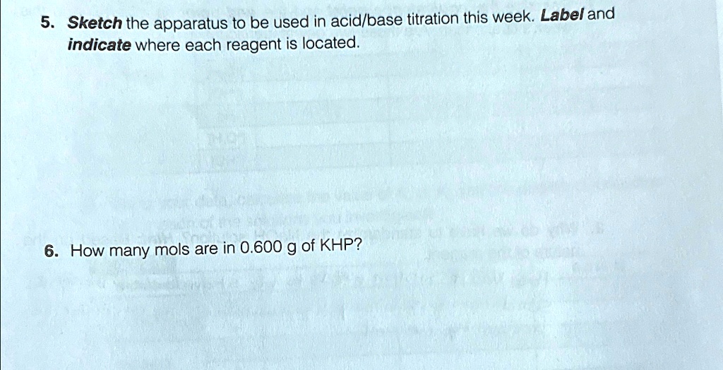 sketch the apparatus to be used in acidbase titration this week label ...