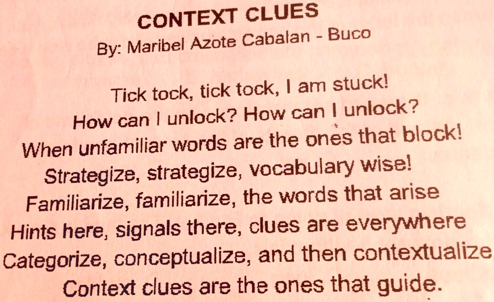 Activity 2: How About It! A. List down the words in the poem that are ...