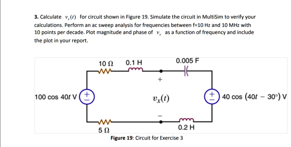SOLVED: Please show all hand calculations and be precise. Thanks 3. Calculate v,(t) for circuit ...