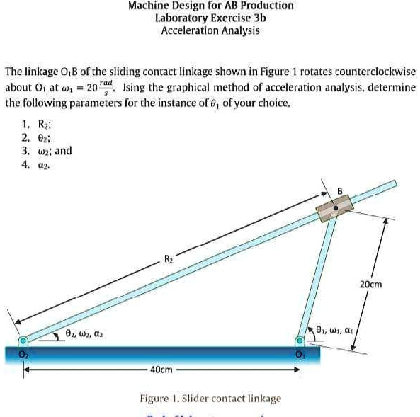 SOLVED: Machine Design for AB Production Laboratory Exercise 3b ...