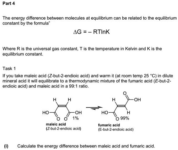 SOLVED: (ii) Calculate the equilibrium constant (K) for the reaction ...
