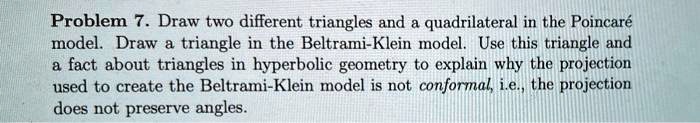 SOLVED: Problem 7: Draw two different triangles and a quadrilateral in ...