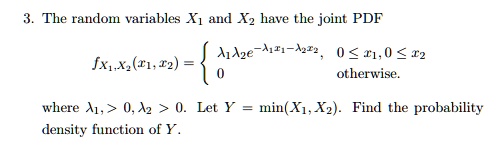 SOLVED: The random variables X1 and X2 have the joint PDF f(x1,x2) = 0, otherwise. where X1 > 0 ...