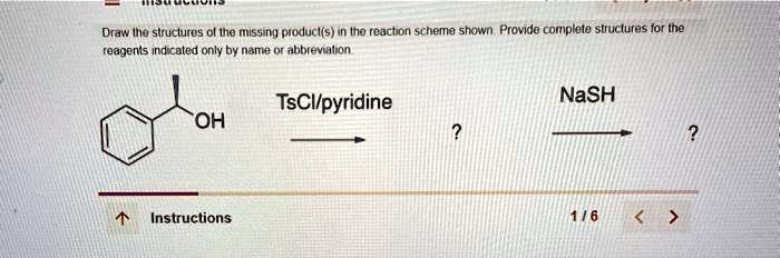 SOLVED: Draw the structures of the missing productsin the reaction ...