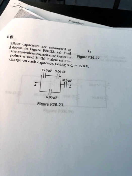 x number 6 four capacitors are connected as shown in figure p2623afind the equivalent ...