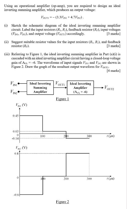Solved Using An Operational Amplifier Op Amp You Are Required To