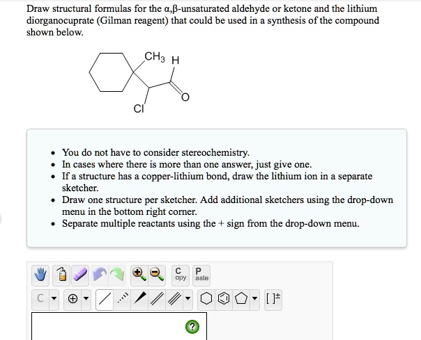 draw structural formulas for the ab unsaturated aldehyde or ketone and ...