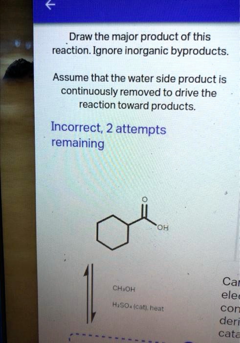 Draw the major product of this reaction. Ignore inorganic byproducts ...