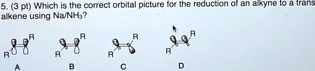 SOLVED: Which is the correct orbital picture for the reduction of an ...