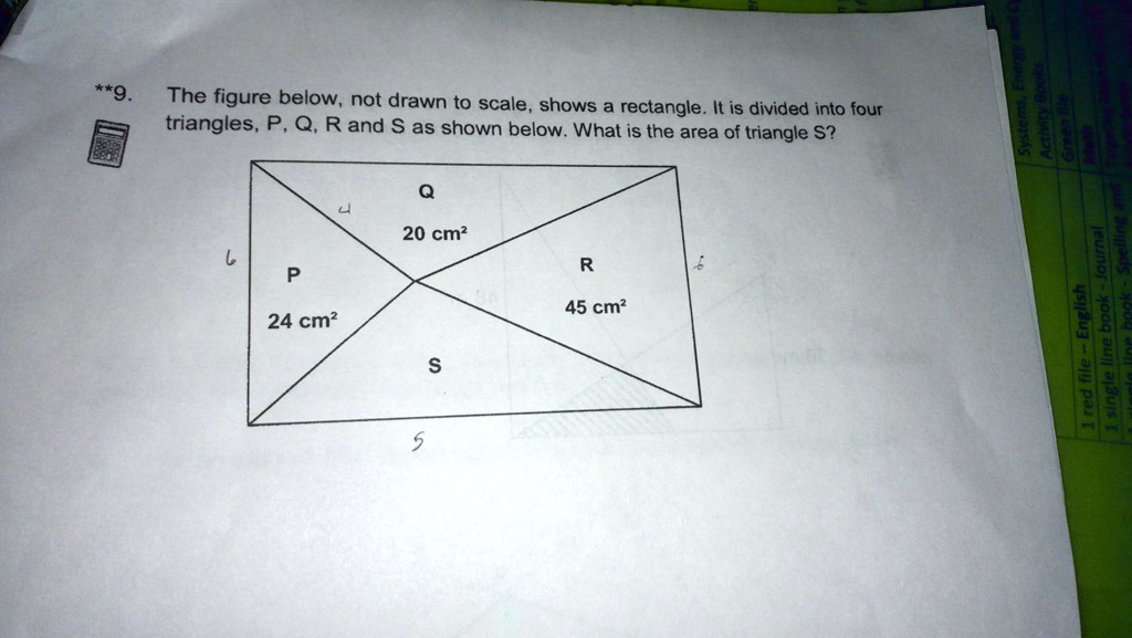 The figure below not drawn to scale shows a rectangle it is...