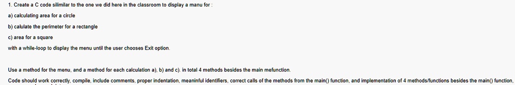 SOLVED: 1. Create a C code similar to the one we did here in the ...