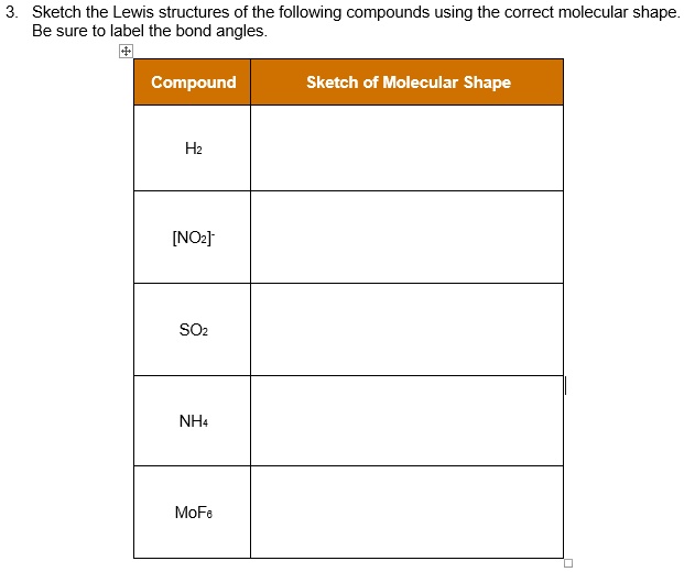 SOLVED: Sketch the Lewis structures of the following compounds using ...