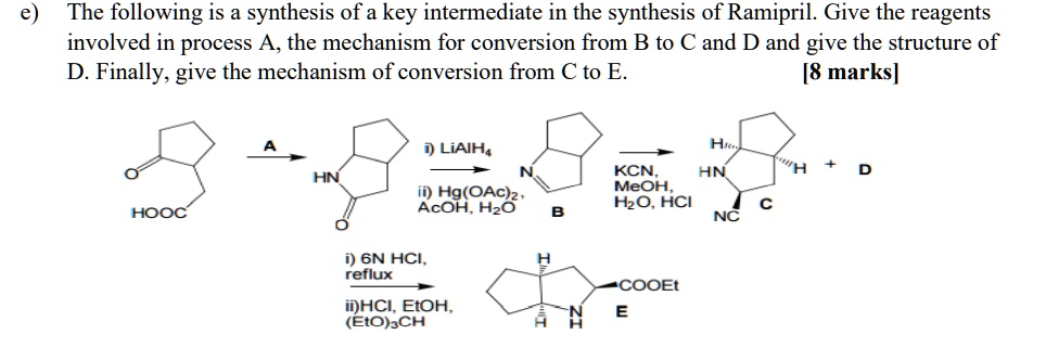 SOLVED:The following is a synthesis of a key intermediate in the ...