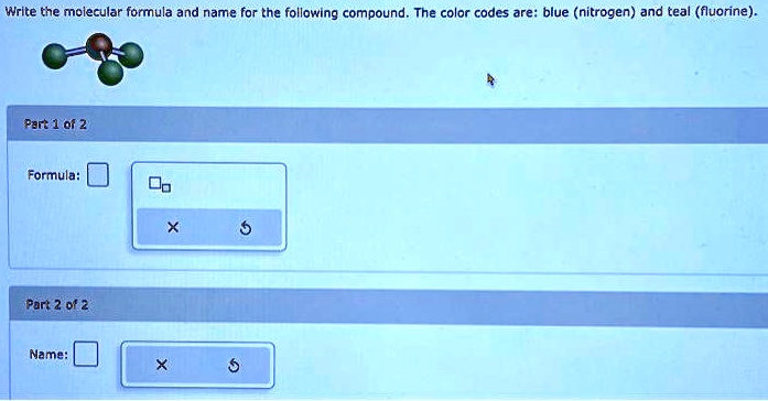 write the molecular formula and name for the following compound the ...