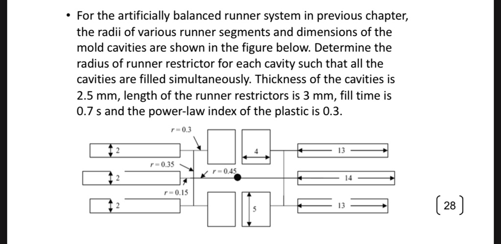 for the artificially balanced runner system in previous chapter the ...