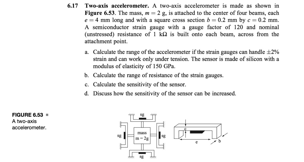 FIGURE 6.53 - A two-axis accelerometer. 6.17 Two-axis accelerometer. A ...
