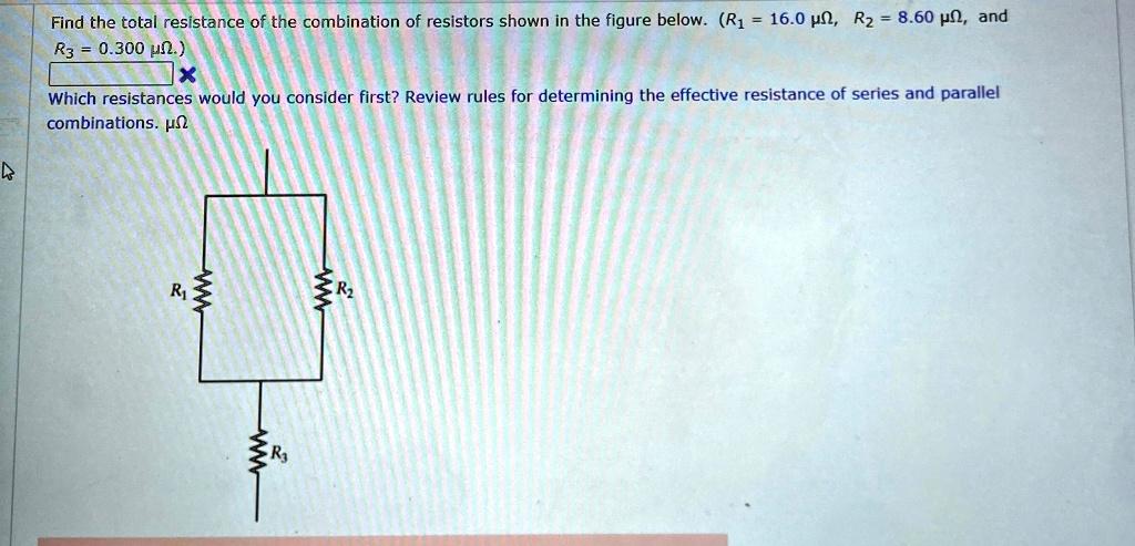 find the total resistance of the combination of resistors shown in the ...