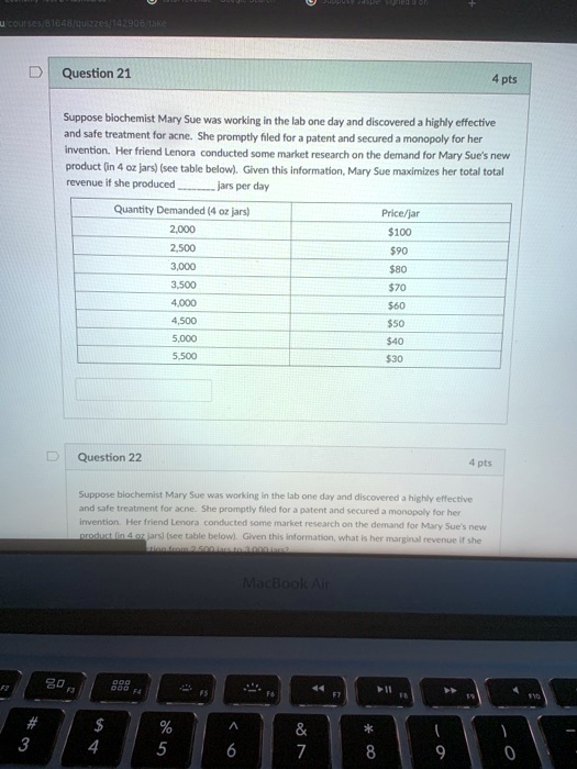 SOLVED: Question 21 4pts Suppose biochemist Mary Sue was working in the ... SOLVED: Question 21 4pts Suppose biochemist Mary Sue was working in the ...