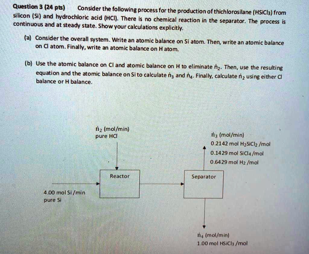 SOLVED: Question 3 (24 pts Consider the following process forthe ...