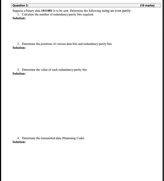 Solved Suppose Binary Data 011001 Is Sent Determine The Following 7957
