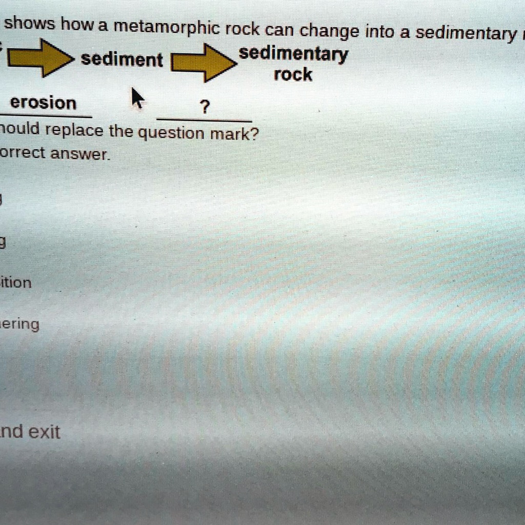 SOLVED: 'Please answer this I’m taking a test rn shows howa metamorphic ...