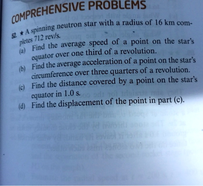 Problems Comprehensive: Neutron Star with a Radius of 16 km A spinning ...