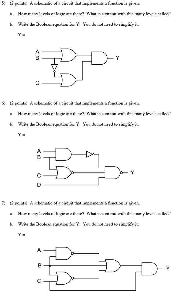 Solved 2 Points A Schematic Of A Circuit That Implements A Function 9679