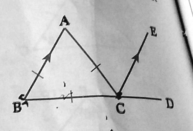 Solved In The Given Figure Angle Abc Is An Equilateral Triangle If