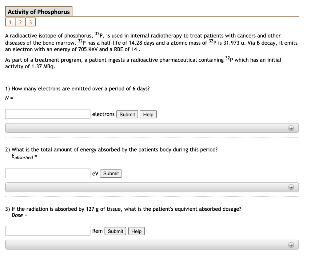 activity of phosphorus a radioactive isotope of phosphorus 32p is used ...