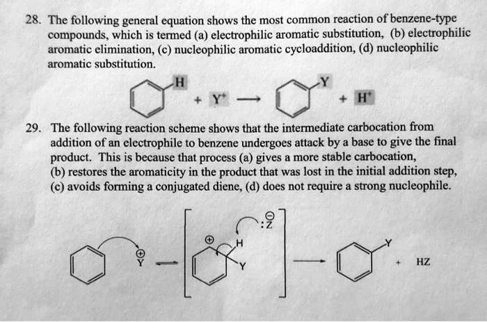28 the following general equation shows the most common reaction of ...