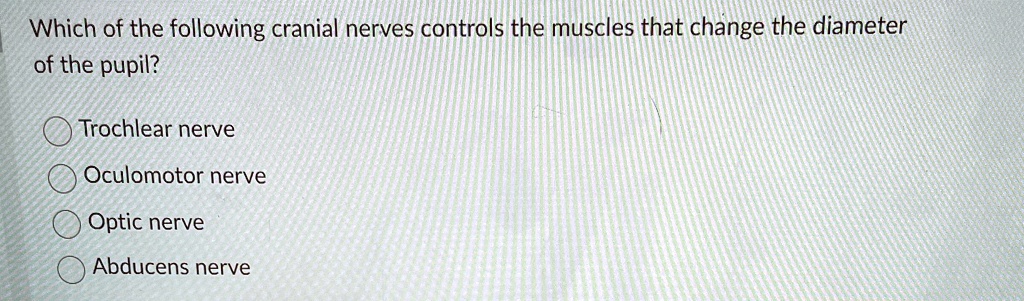 which of the following cranial nerves controls the muscles that change ...