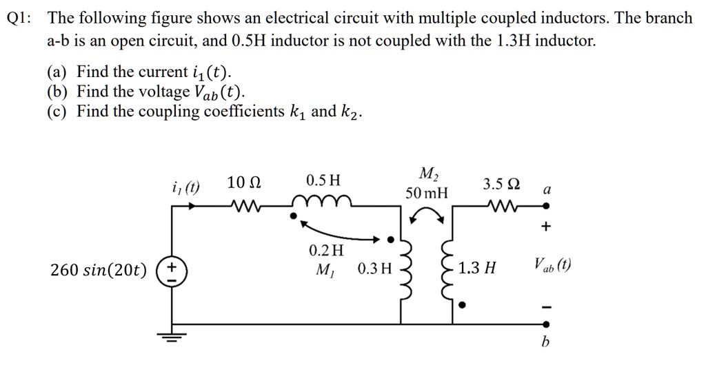 SOLVED: The following figure shows an electrical circuit with multiple ...