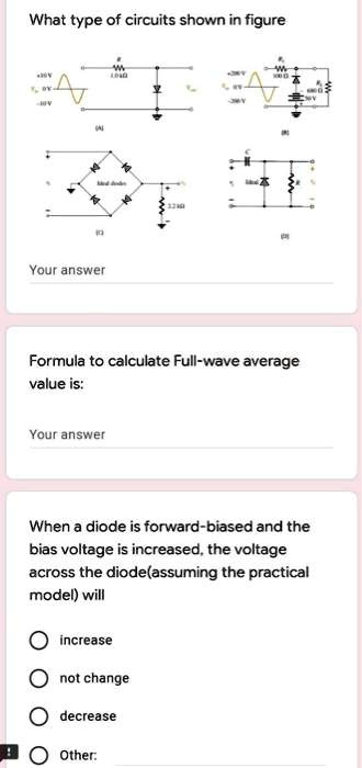 SOLVED: What type of circuit is shown in the figure? Formula to ...