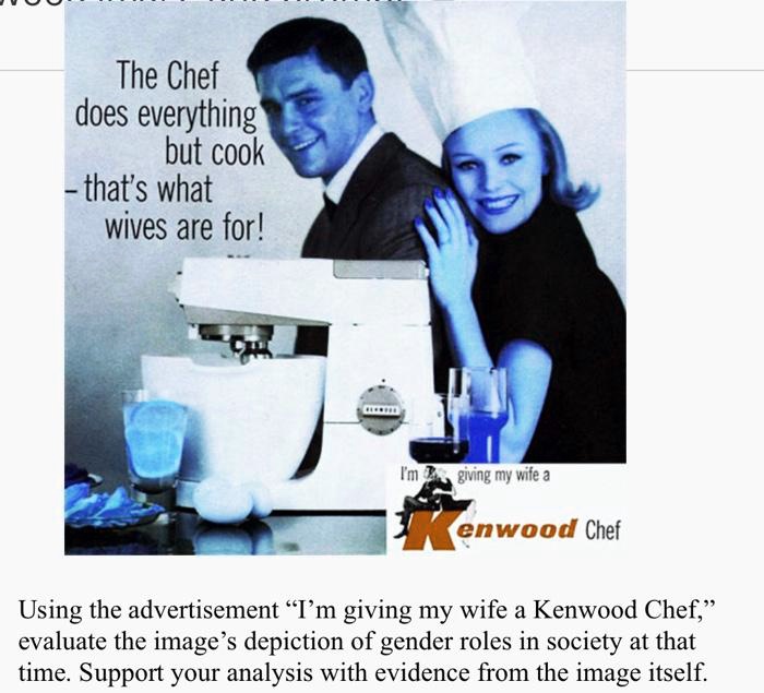SOLVED: The Chef does everything but cook - that's what wives are for ...
