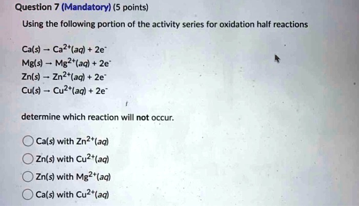 SOLVED: Question 7 (Mandatory) (5 points) Using the following portion ...