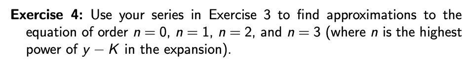 SOLVED: Exercise 4: Use your series in Exercise 3 to find ...