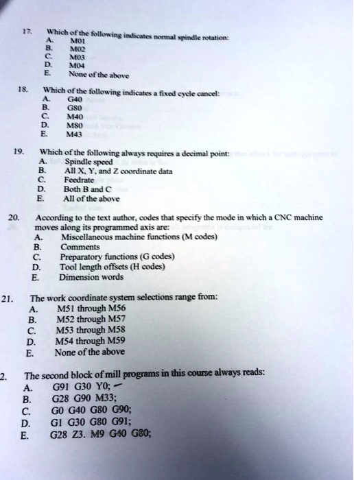 VIDEO solution: 17. A. MOI B. M02 C. M03 D. M04 E. None of the above 18. Which of the following ...