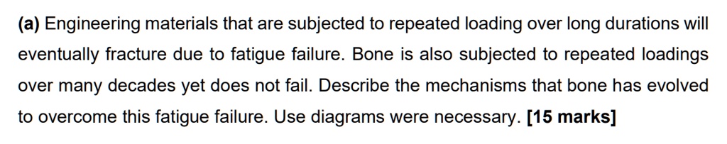 SOLVED: (a) Engineering materials that are subjected to repeated ...