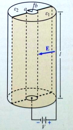 SOLVED: A concentric capacitor is two concentric conductors, one with ...