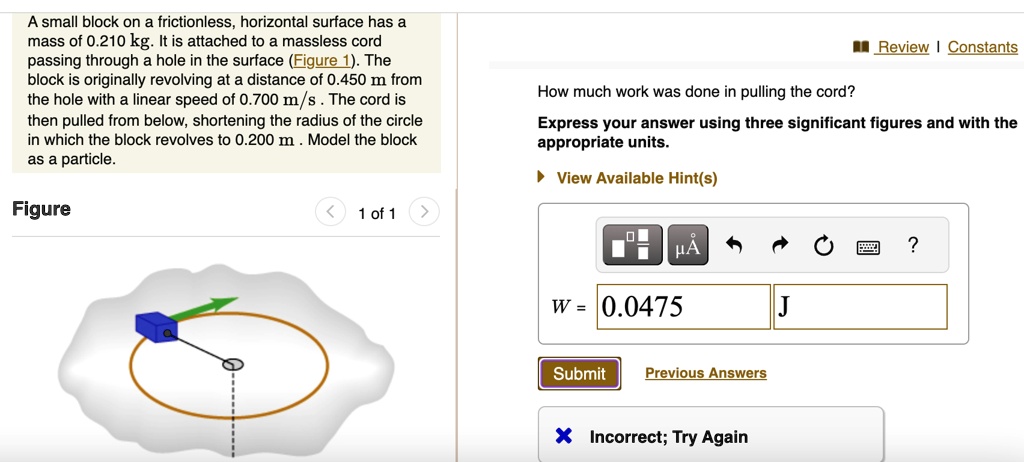 SOLVED: A small block on a frictionless, horizontal surface has a mass of 0.210 kg. It is ...