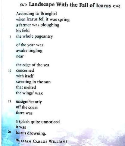Landscape With The Fall Of Icarus Poem Meaning | Sitedoct.org