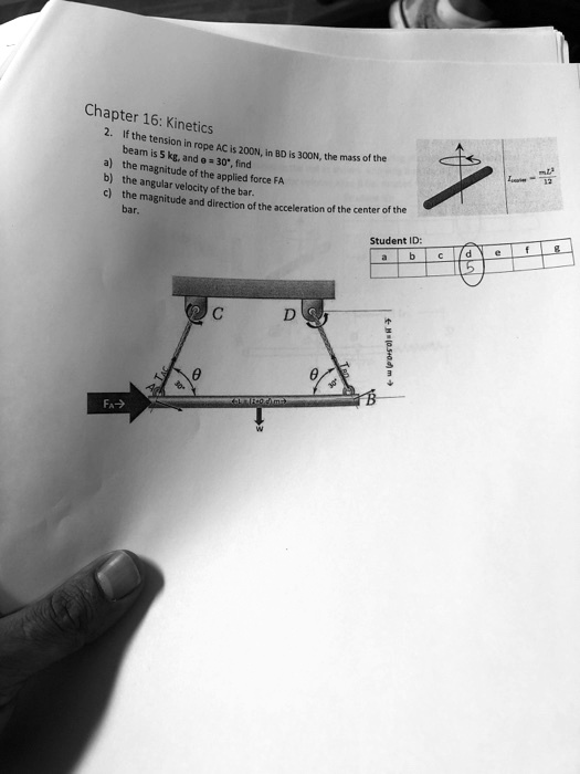 SOLVED: Chapter 16: Kinetics - The Relationship Between Force, Velocity, and Acceleration at the ...