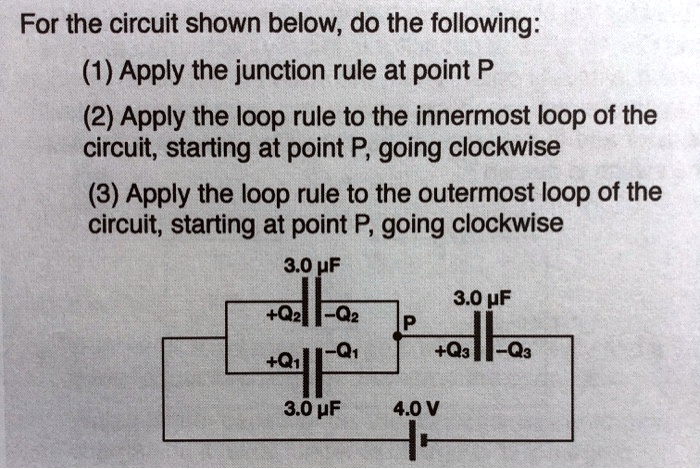 for the circuit shown below do the following apply the junction rule at ...