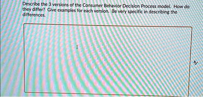 Describe the 3 versions of the Consumer Behavior Decision Process model ...