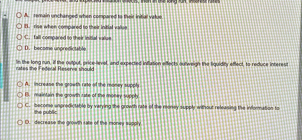 SOLVED: A. remain unchanged when compared to their initial value. B ...