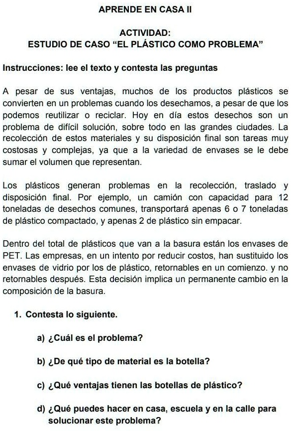 SOLVED: cual es el problema?. De qué tipo de material es la botella ...